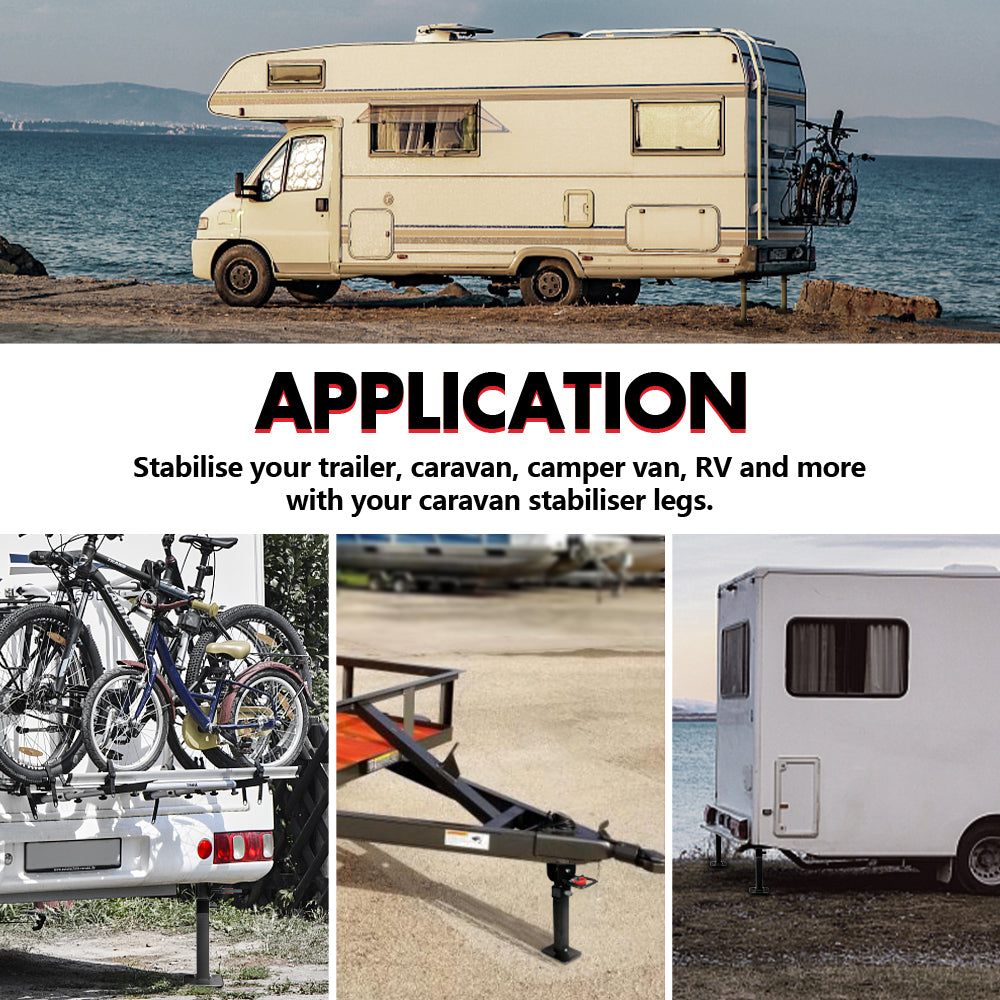 X-BULL Drop Down Legs 440MM- 560MM Trailer Steel Legs Caravan Corner 1 – X-BULL AU