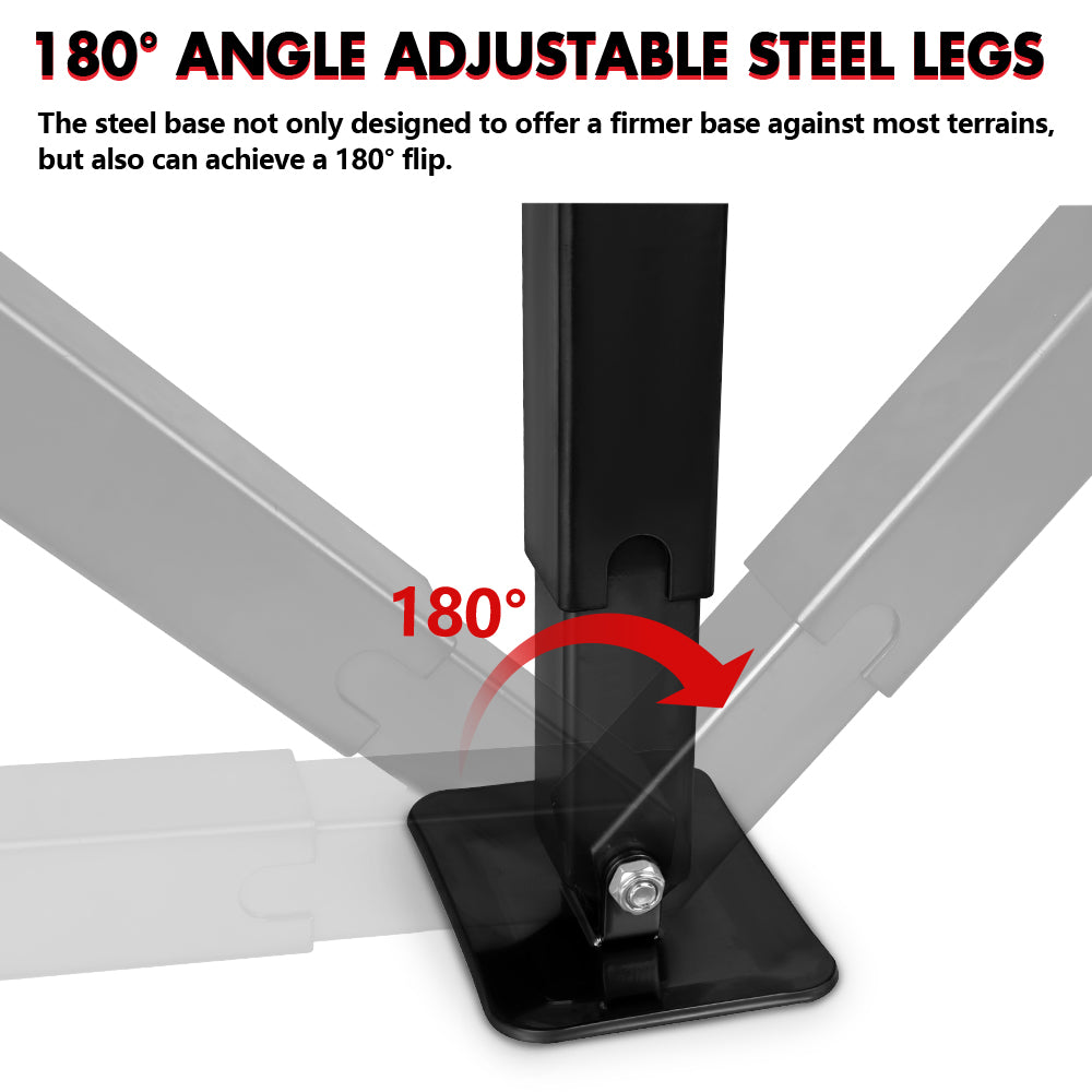 X-BULL Drop Down Legs 440MM- 560MM Trailer Steel Legs Caravan Corner 1 ...