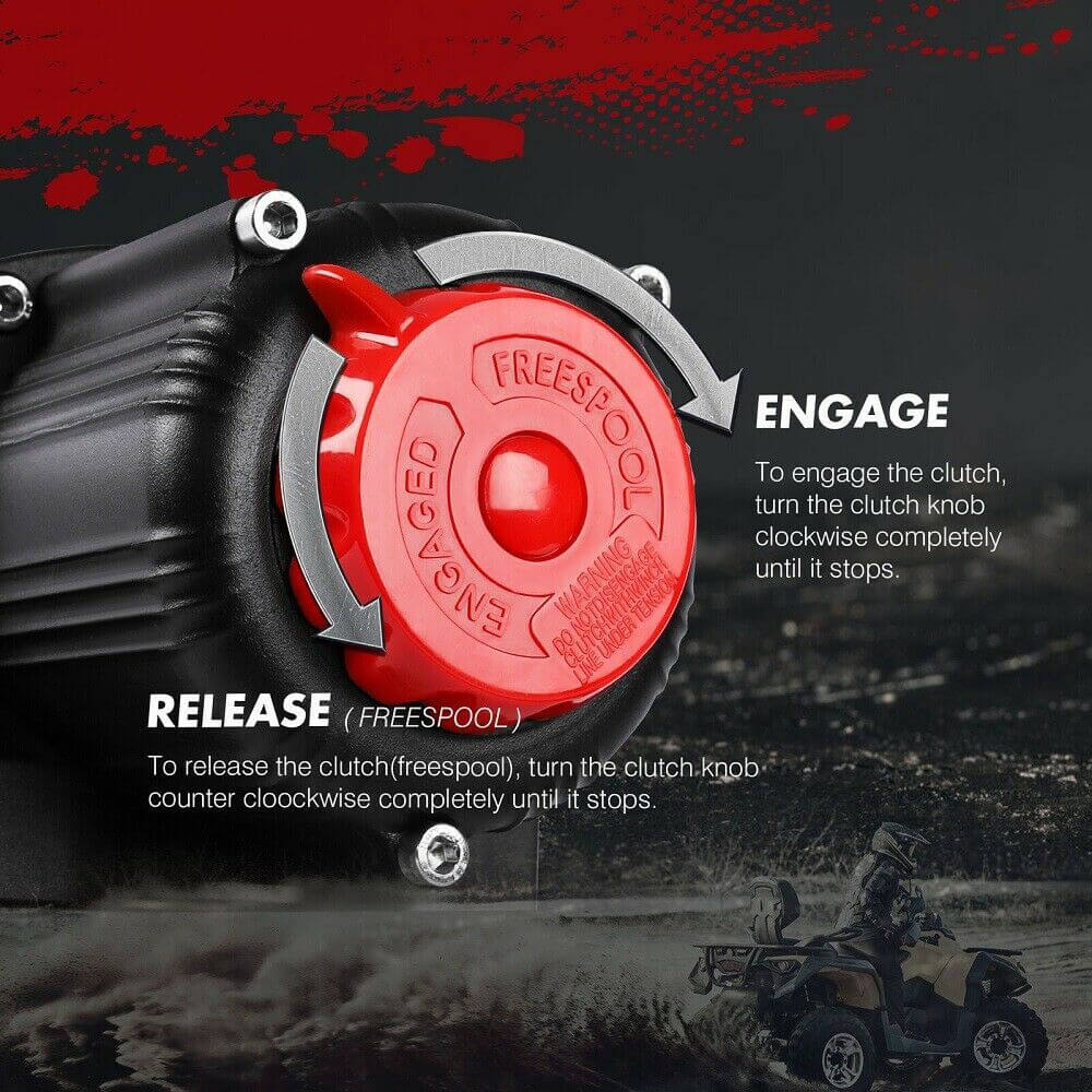 X-BULL Electric Winch 5000LBS 12V 15.2M Synthetic Rope Wireless ATV UT ...