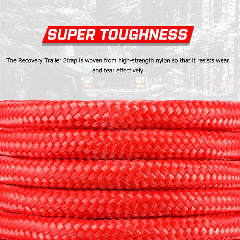 X-BULL Kinetic Rope 22mmx9m 28600LBS Recovery Dyneema Tow Winch 2x Sof ...