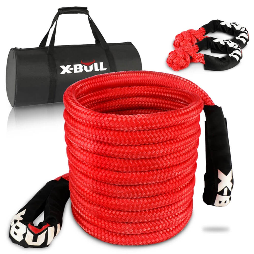 X-BULL Kinetic Rope 25mmx9m Snatch Strap Recovery Dyneema Tow Winch So ...