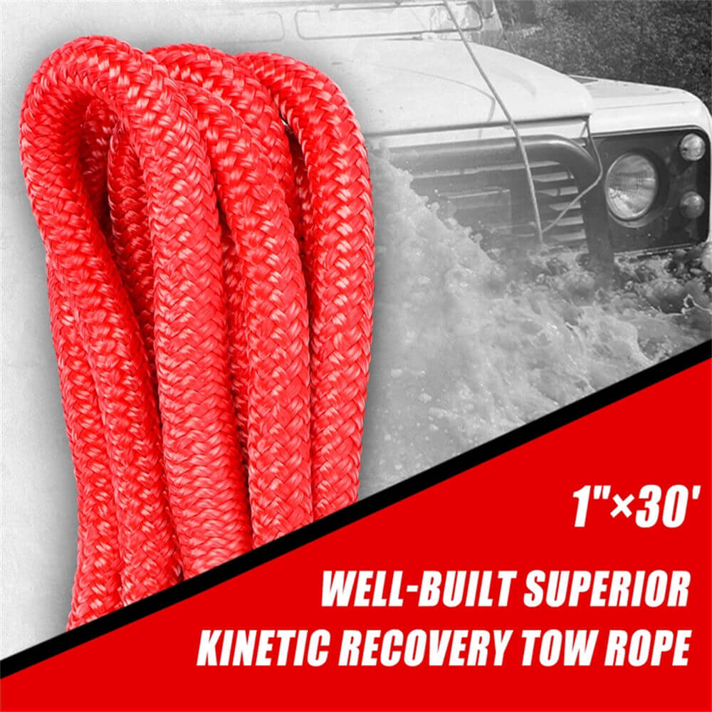 X-BULL Kinetic Rope 25mmx9m Snatch Strap Recovery Dyneema Tow Winch So ...