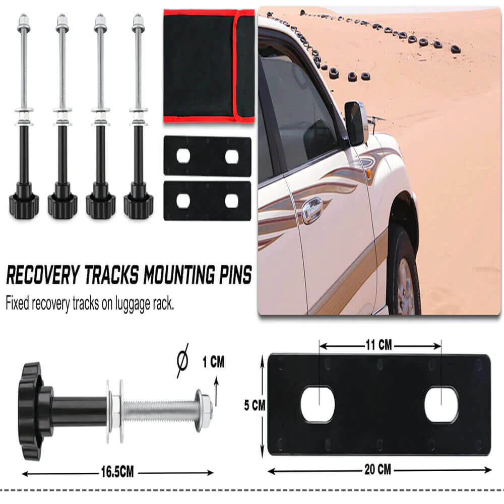 X-BULL Mounting Kit Tracks Fixing Pins Recovery tracks Pins Holders Ro ...