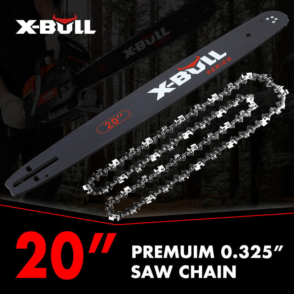 X-BULL Petrol Chainsaw 20" Bar and Steel Chain Combo – X-BULL AU