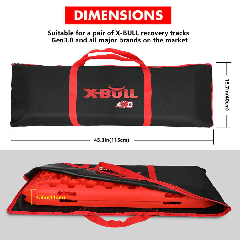 X-BULL Recovery tracks traction boards Carry Bag 4x4 Extraction Tred ...