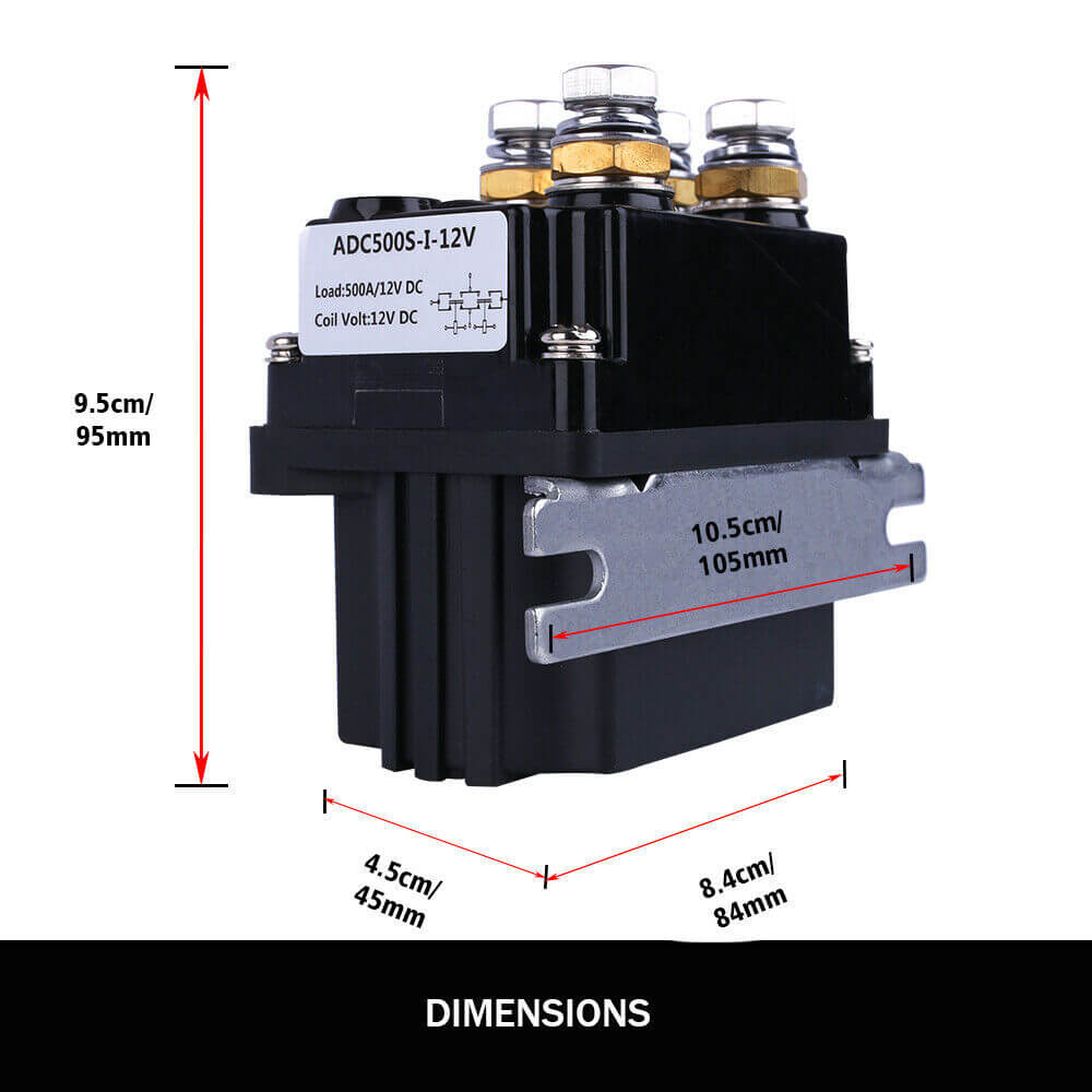 X-BULL Winch Solenoid Relay Controller 500A DC Switch 4WD 9500LBS-1700 ...